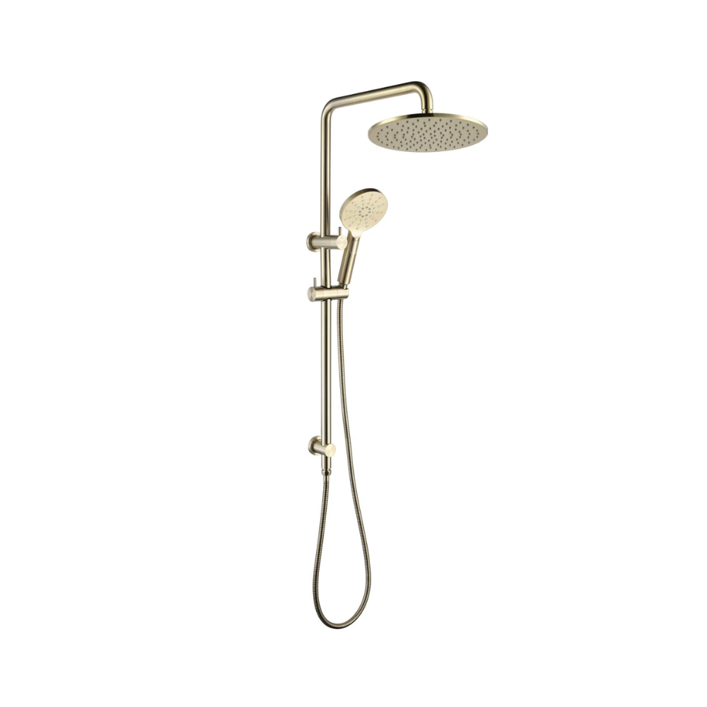 Riva Shower Rail Set – Champagne Gold – Belluxe Australia