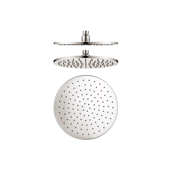 Riva Round Shower Head – Brushed Nickel – Belluxe Australia